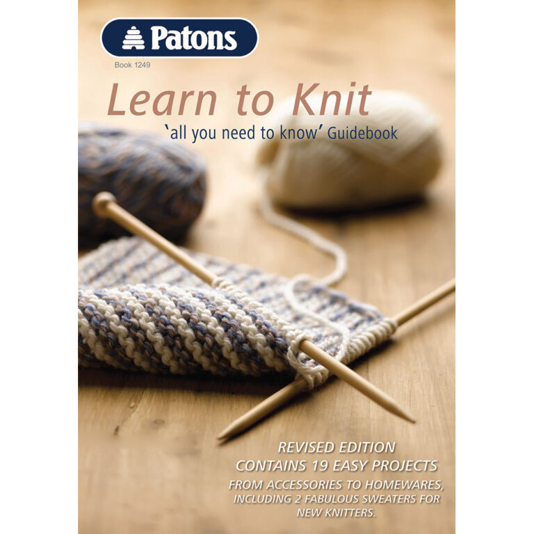 Ashford Store | Patons – Learn to Knit Book 1249